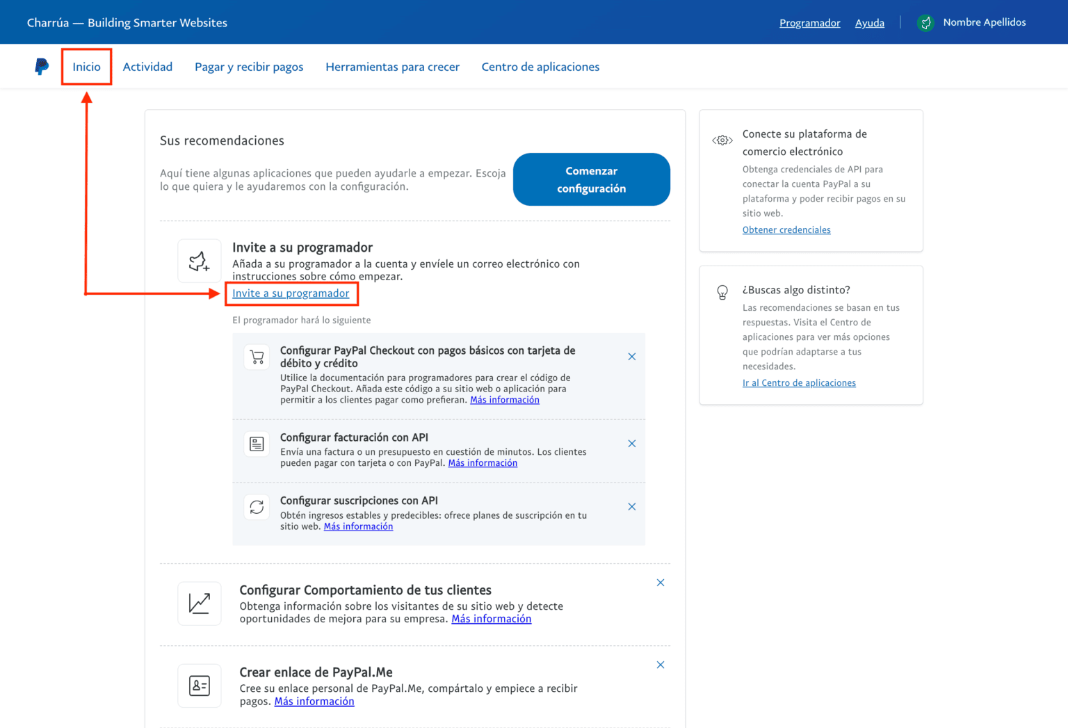 Como crear una cuenta en PayPal y dar acceso a tu desarrollador web ...