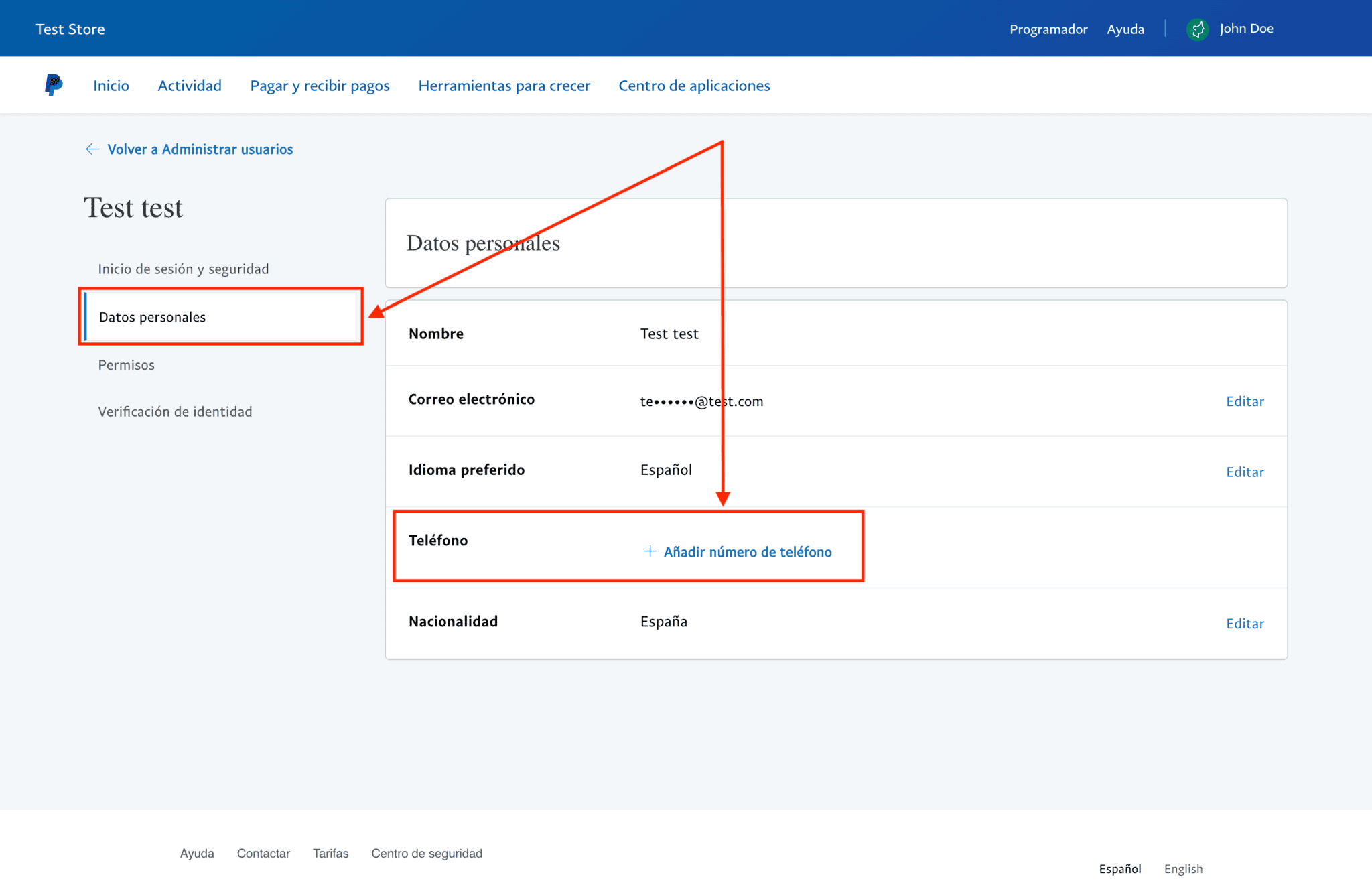 Como crear una cuenta en PayPal y dar acceso a tu desarrollador web ...