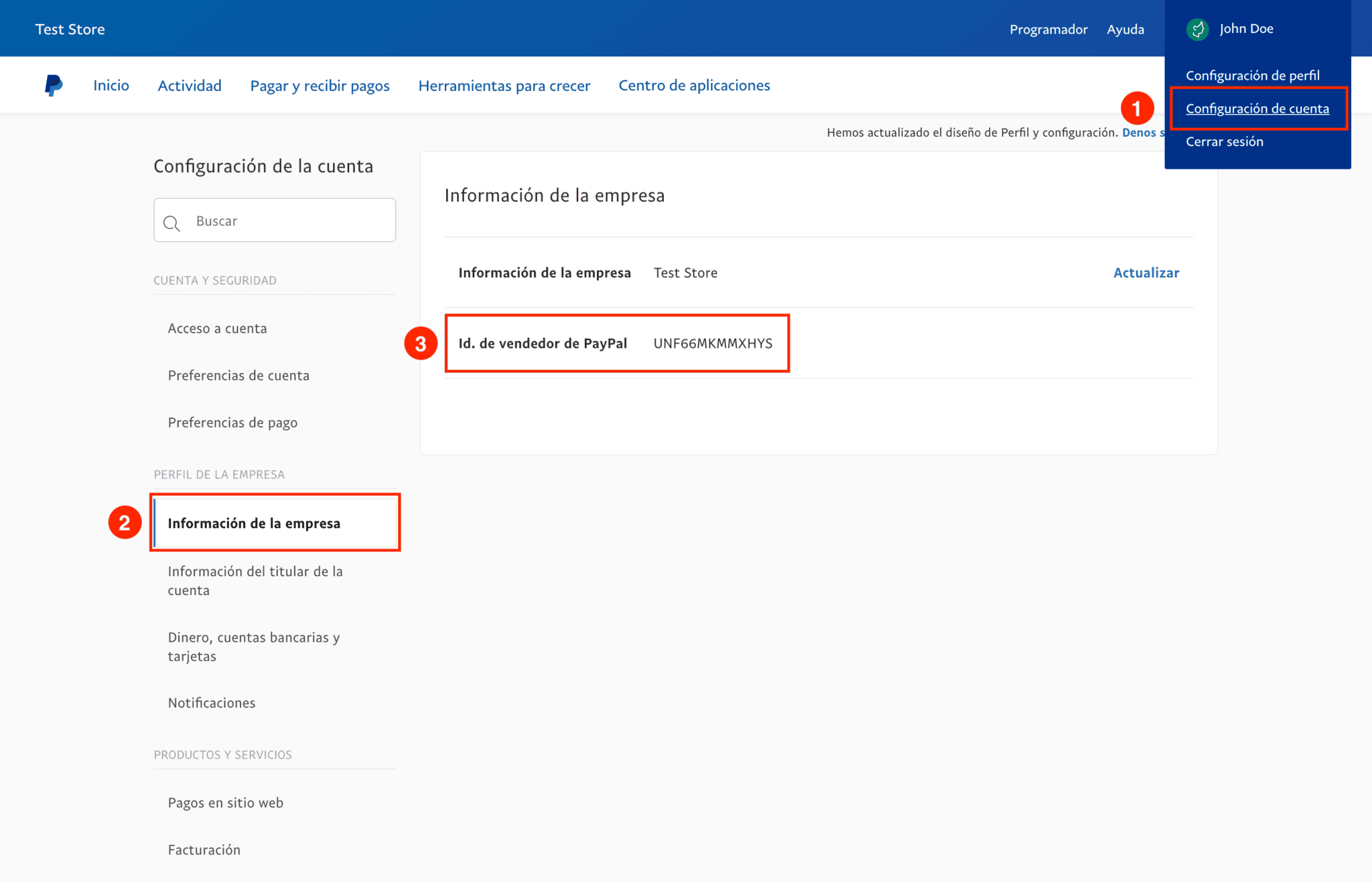 Como crear una cuenta en PayPal y dar acceso a tu desarrollador web ...